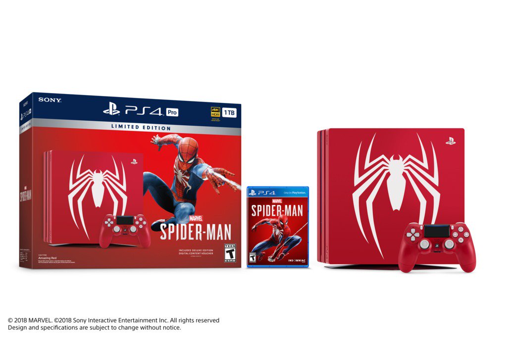 Spider-Man PS4 Pro limited edition console announced | GBAtemp.net ...