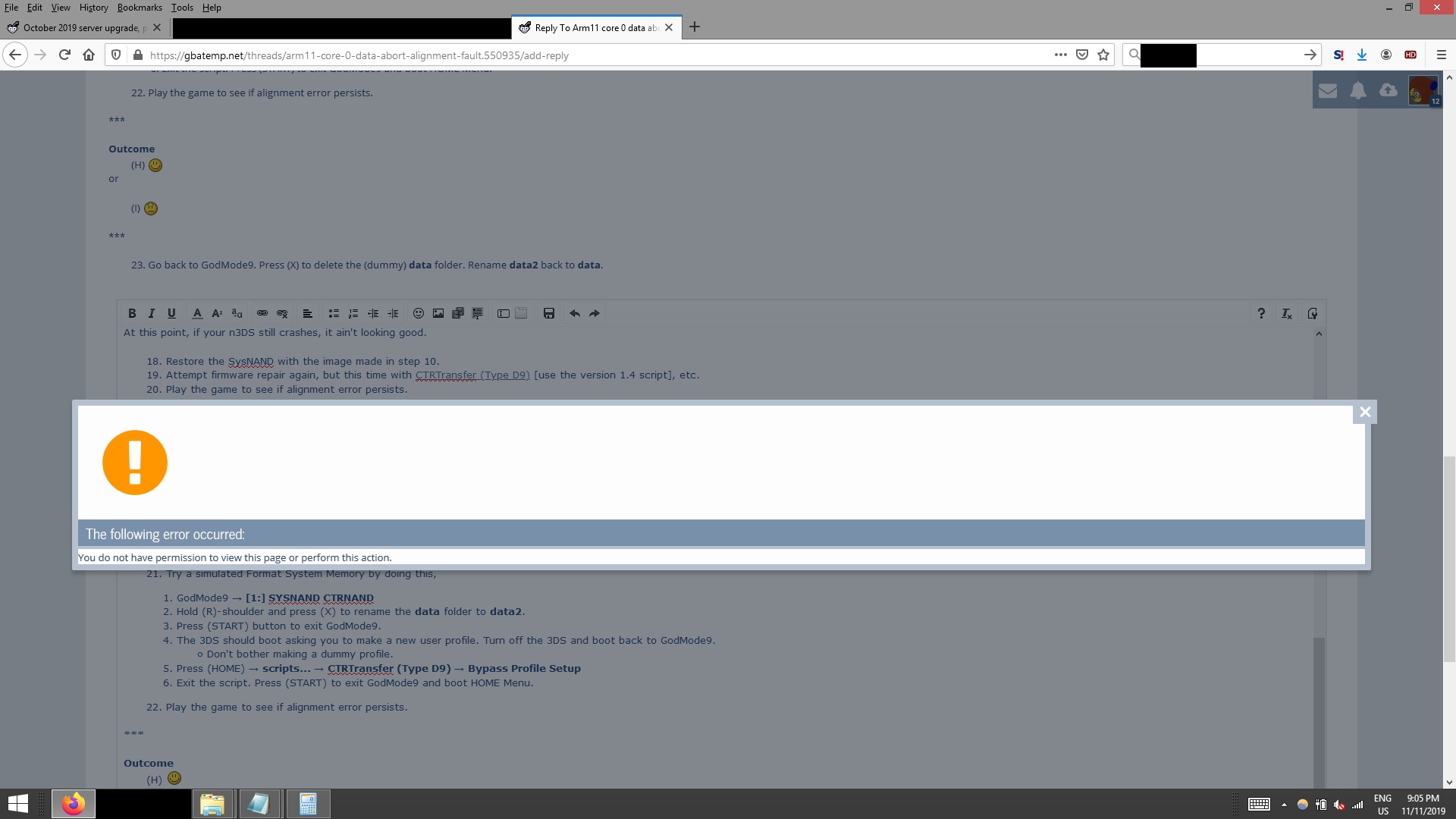 October 2019 server upgrade, please report errors here | GBAtemp.net ...